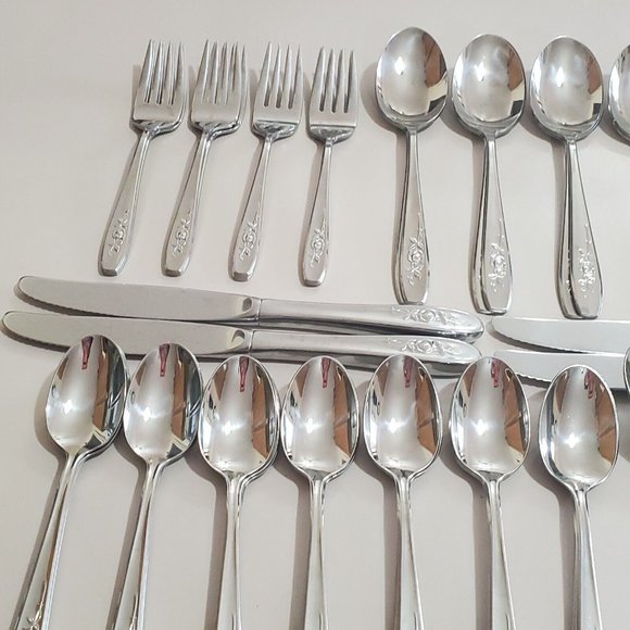 Wallace | Dining | Walco By Wallace Evening Rose Flatware 5pc Assorted ...